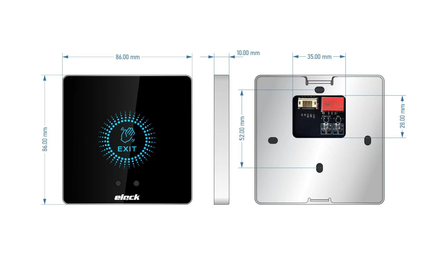 EL-NT8610 Waterproof Touchless Exit Button - ELOCK